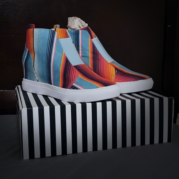 Shoes | Serape Wedge Sneakers | Poshmark